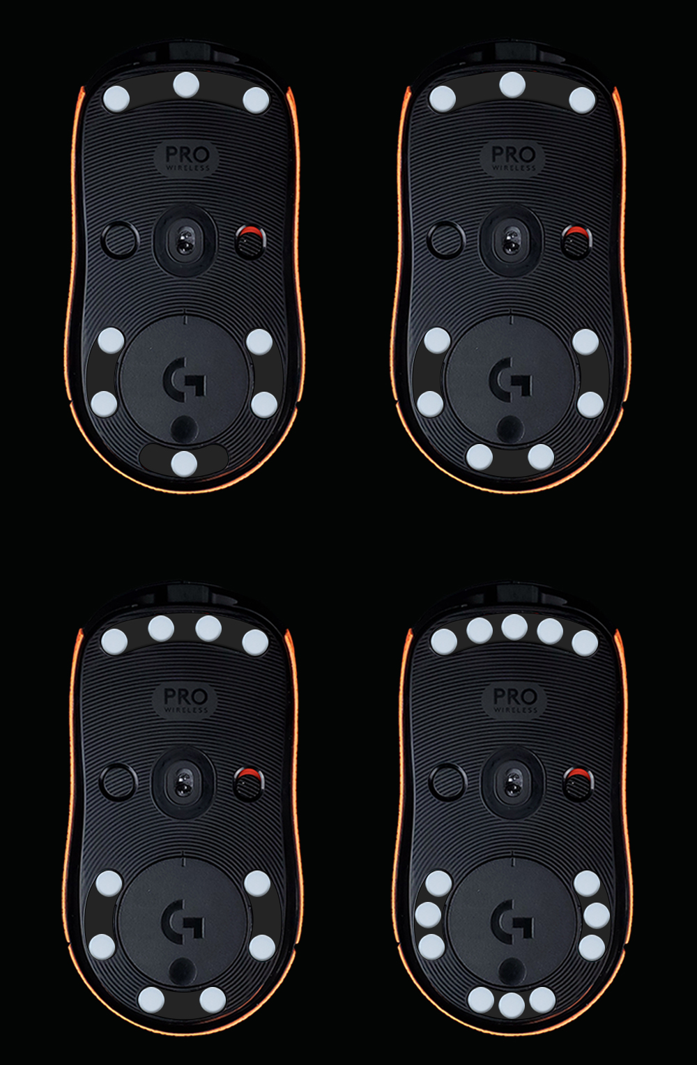 Obsidian Air DIY Mouse Skates – Universal Dots – X-raypad US