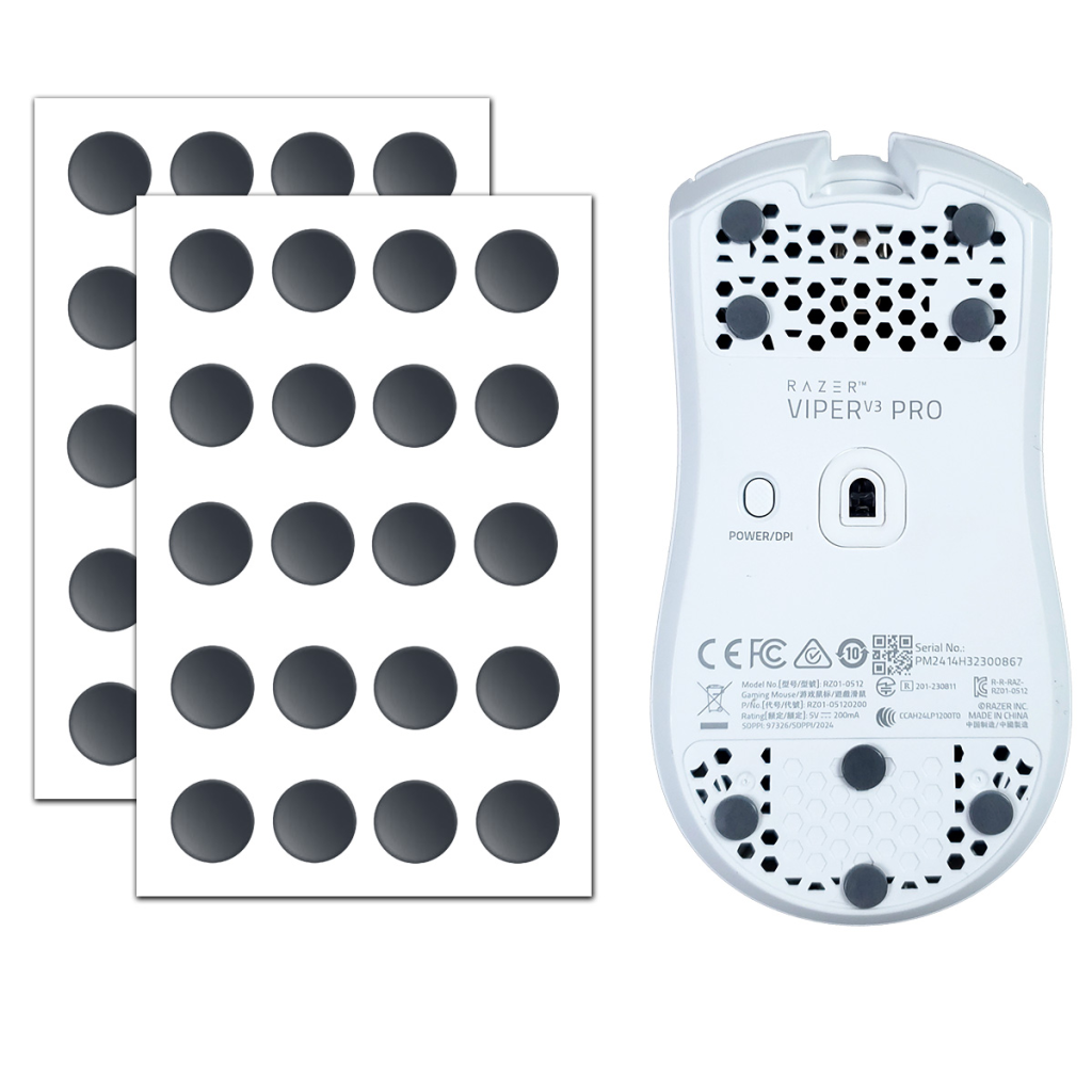 X-Raypad Obsidian Air DIY Mouse Skates Universal D6.5mm Dots – Quiet ...