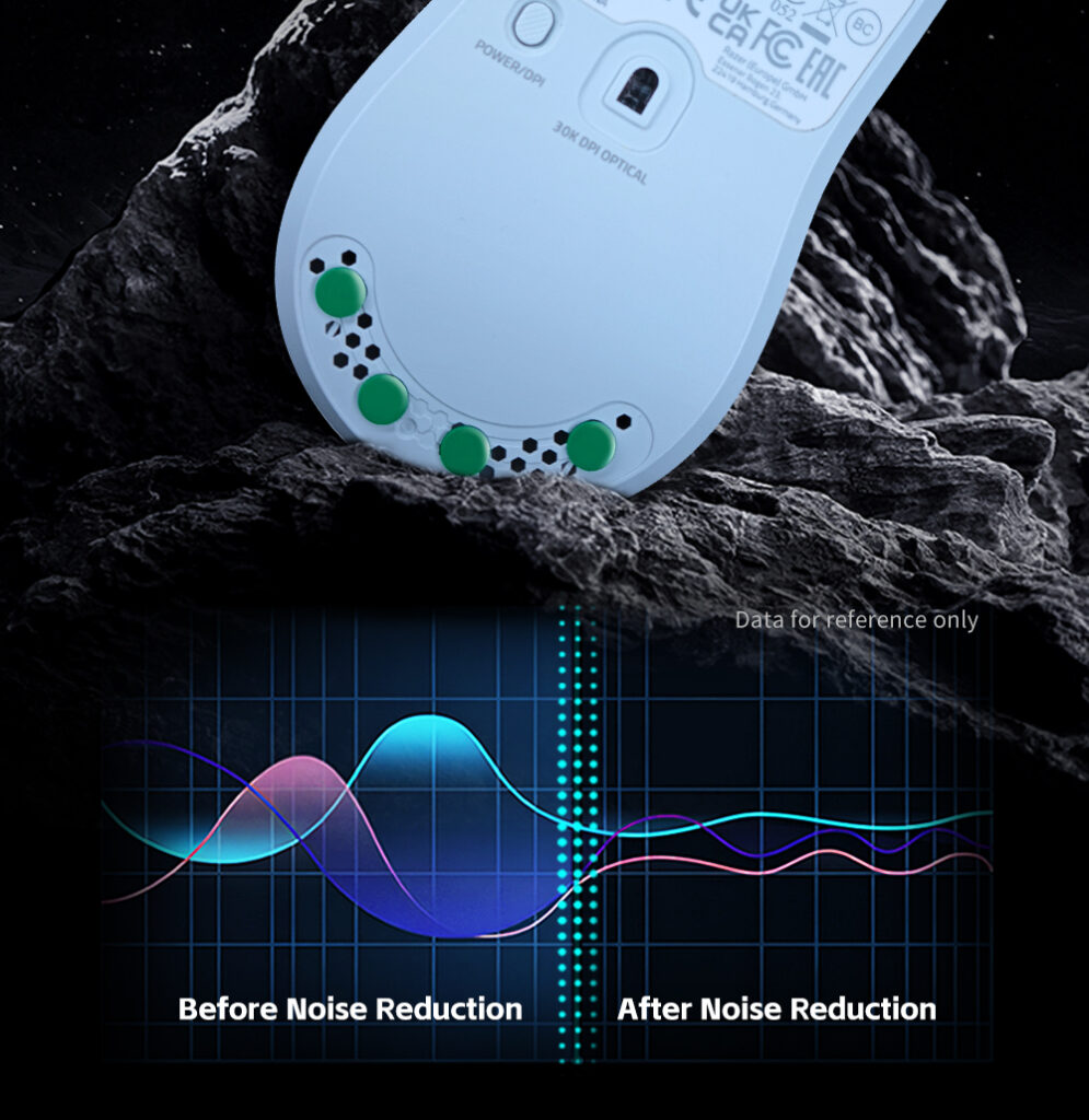 X-Raypad Jade Air DIY Mouse Skates D6.5mm Universal Dots-Quiet and ...