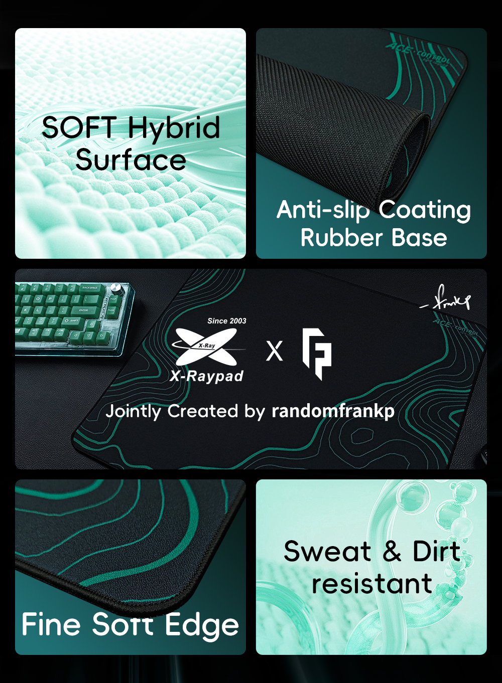 randomfrankp x X-Raypad ACE Control Gaming Mousepad – Midnight Camo – X ...