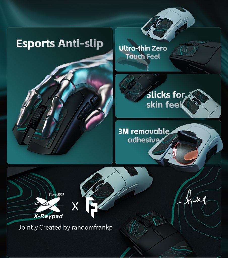 randomfrankp x X-Raypad Cicada Wings v2 Universal Pre-cut Tacky Grip ...