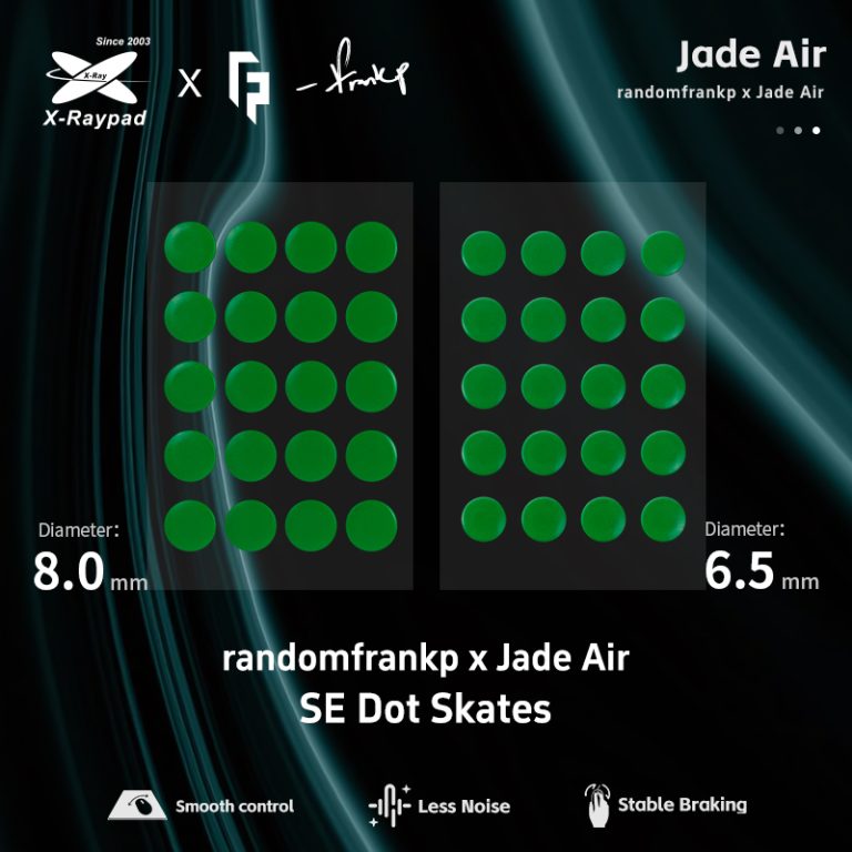 randomfrankp x X-Raypad Jade Air SE DIY Mouse Skates Universal Dots ...