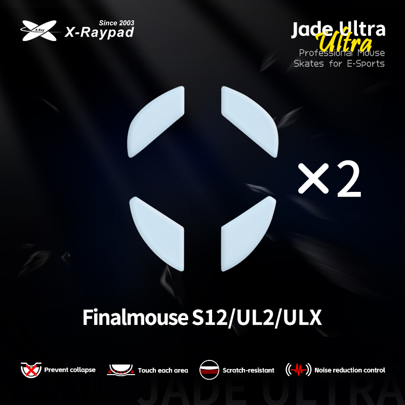 X-Raypad Jade Masterful Ultra Mouse Skates for Finalmouse S12/UL2/ULX ...